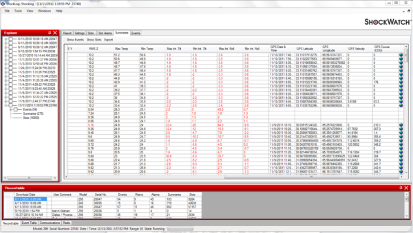 Shocklog 298 Impact Recorders
