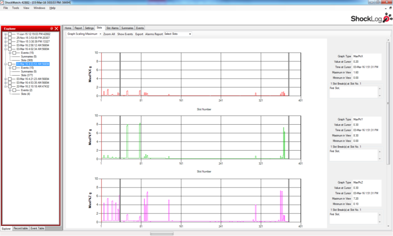 Shocklog 298 Impact Recorders