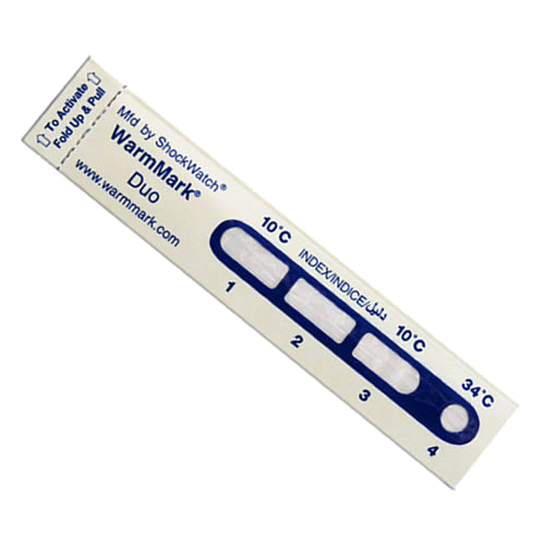 WarmMark Duo temperature indicators - monitor temperature