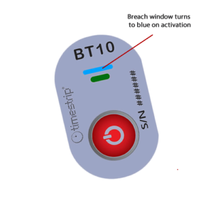 Blood Temp Temperature Indicators For The Transport Of Blood Bags