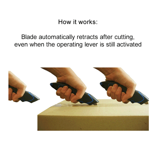 diplomat squeeze dual action auto retractable safety knife