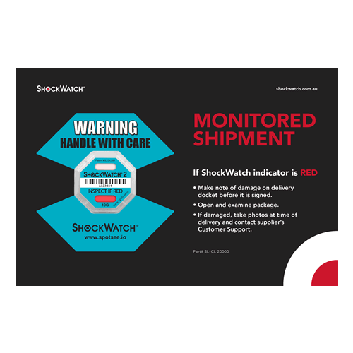 Shockwatch 2 impact indicators